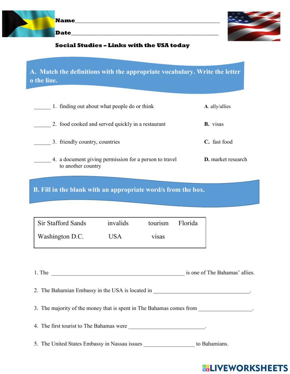 Links with the … | Free Interactive Worksheets | 1624707