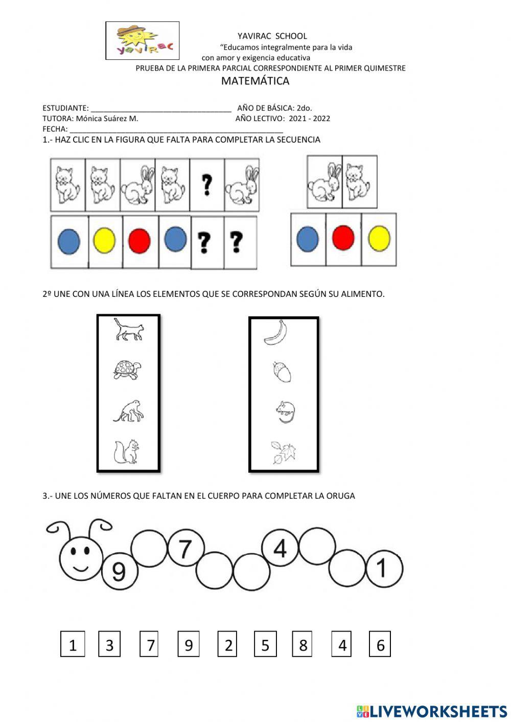 matetica online exercise for | Live Worksheets