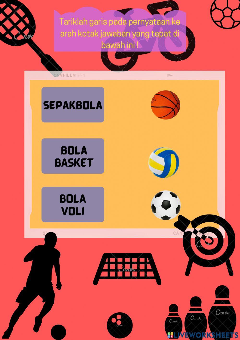 Permainan bola besar interactive exercise | Live Worksheets