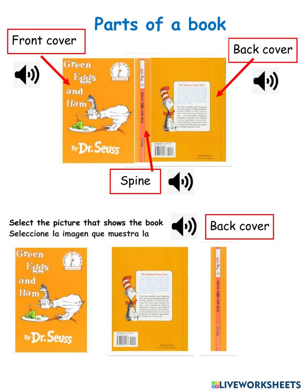 Parts of the book online exercise | Live Worksheets