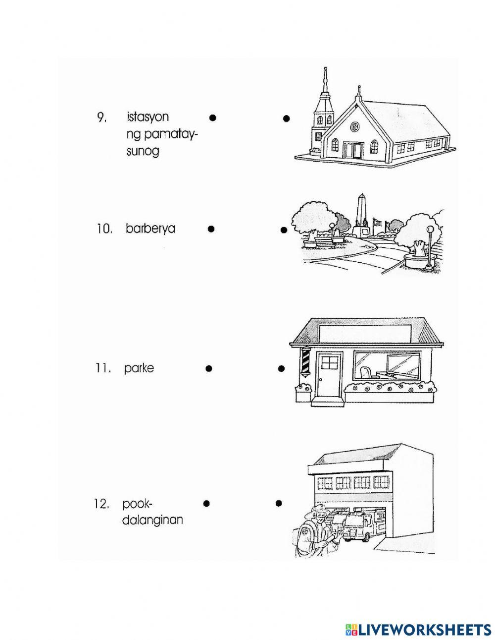 Mga Lugar Sa Komunidad Worksheet Live Worksheets Imag - vrogue.co