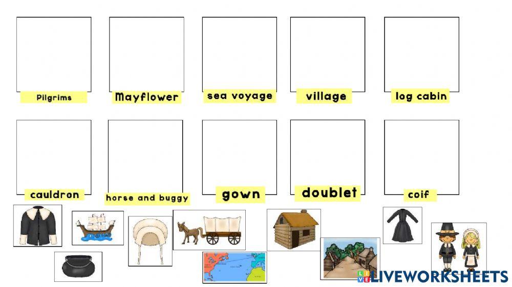 3949275 | PILGRIMS | homeschoolsn | LiveWorksheets