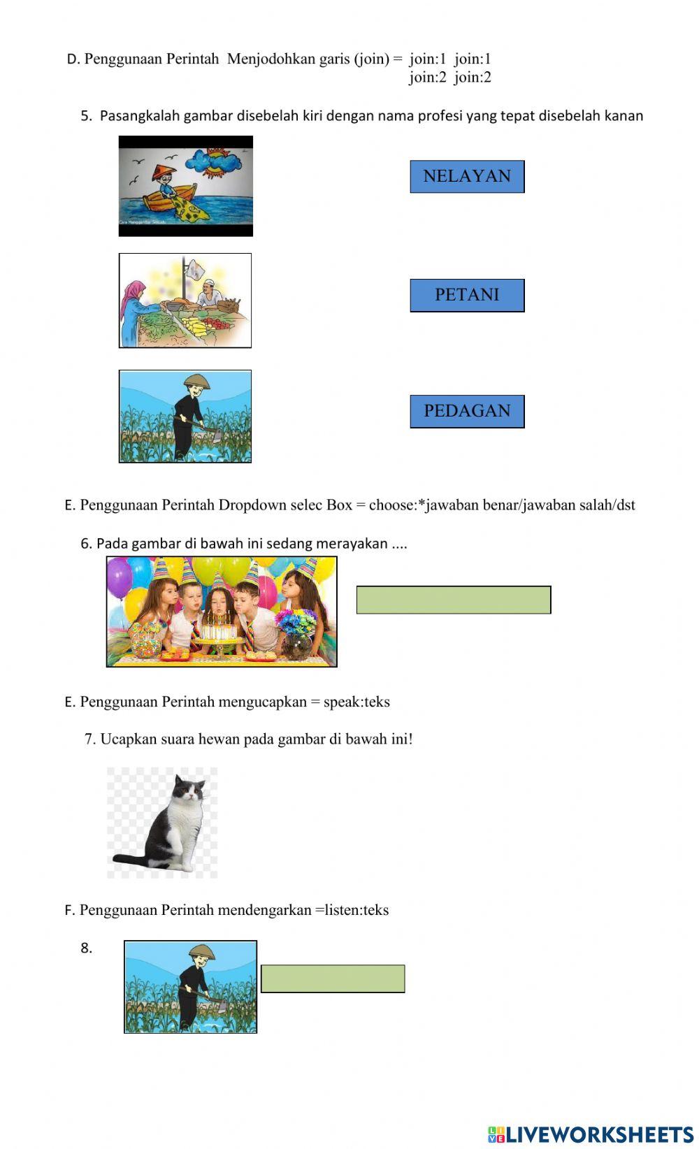 Ulangan harian oke interactive worksheet | Live Worksheets
