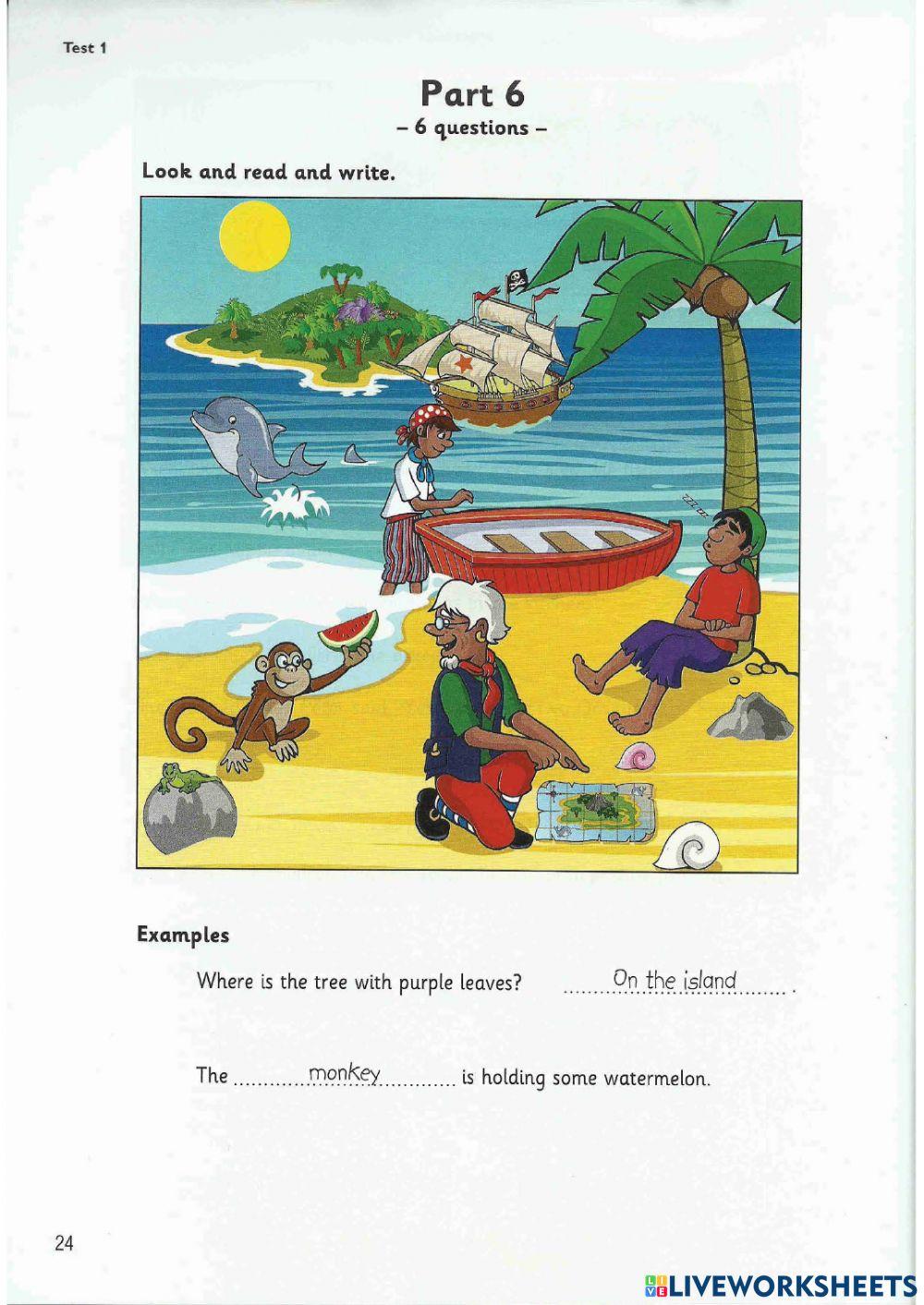 MOVERS 1 - TEST… | Free Interactive Worksheets | 4136346