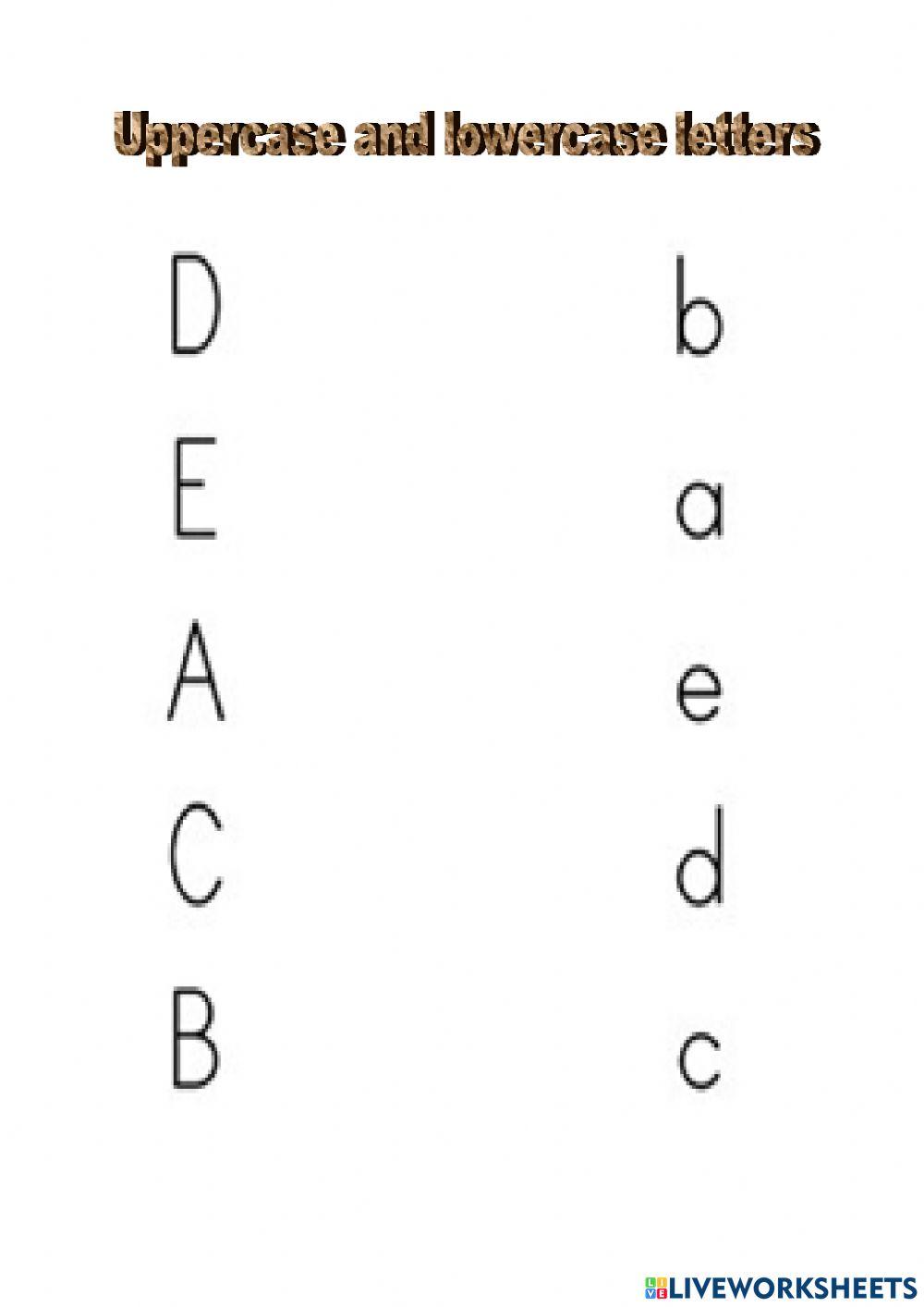 Letter worksheet online exercise | Live Worksheets