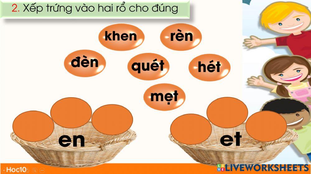 En-et interactive worksheet | Live Worksheets