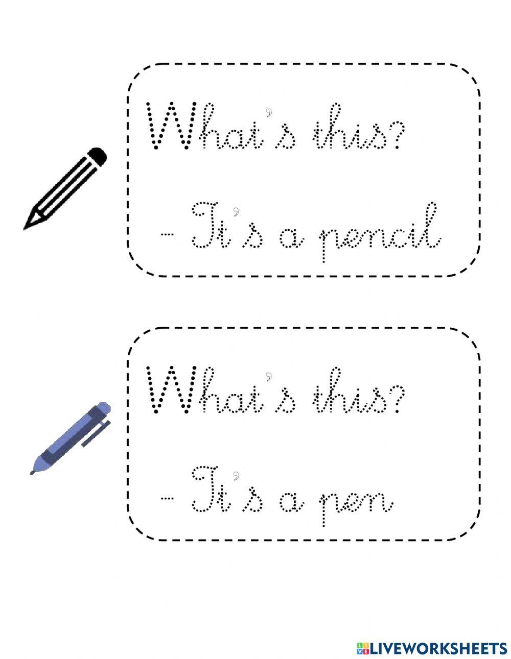 School things online exercise for 1 | Live Worksheets