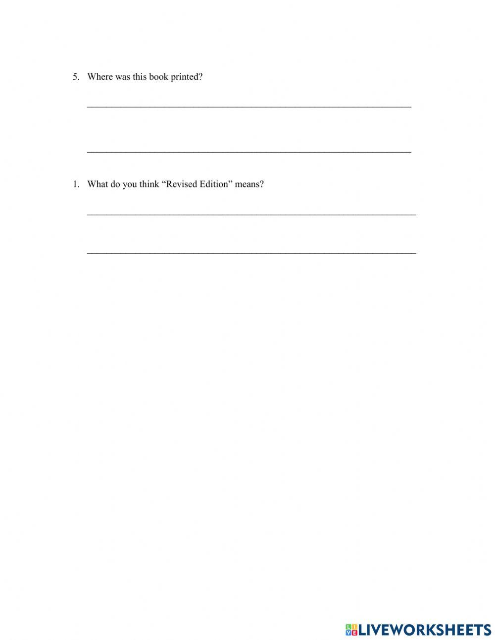 Title Page 5255047 | Vishanna | Live Worksheets
