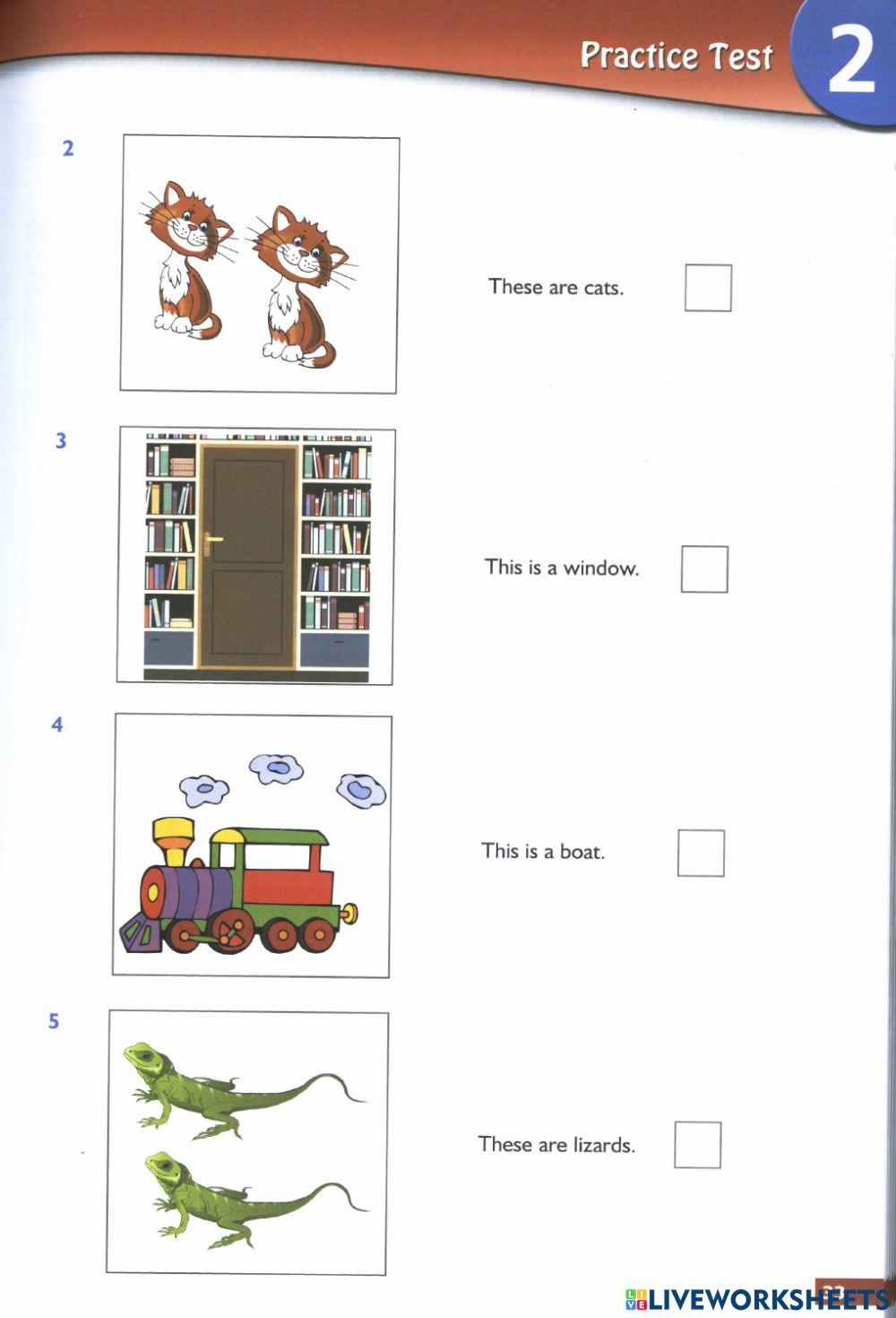 English BOOK 2 TEST 2 PAGE 32-38 online exercise for 3-4 | Live Worksheets
