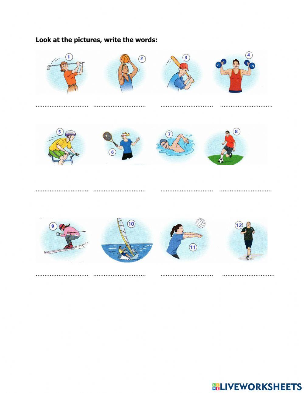 Tactics Basic - Unit 8. Look at the pictures and write the words worksheet | Live Worksheets