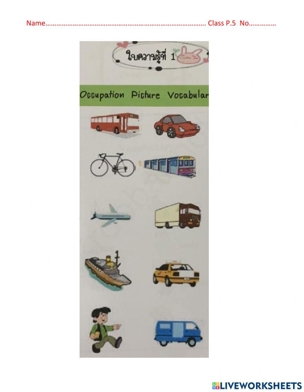 by bus online exercise for | Live Worksheets