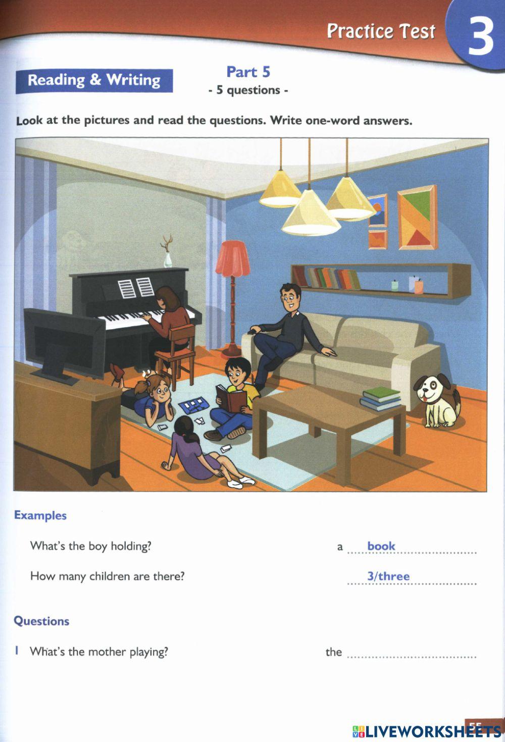 English BOOK 2 TEST 3 PAGE 50-56 activity for 3-4 | Live Worksheets