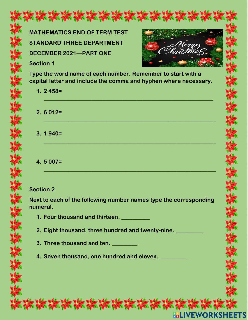 Number online exercise for 4 | Live Worksheets