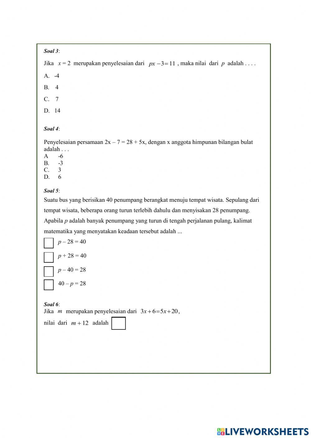 Plsv | Free Interactive Worksheets | 1700821