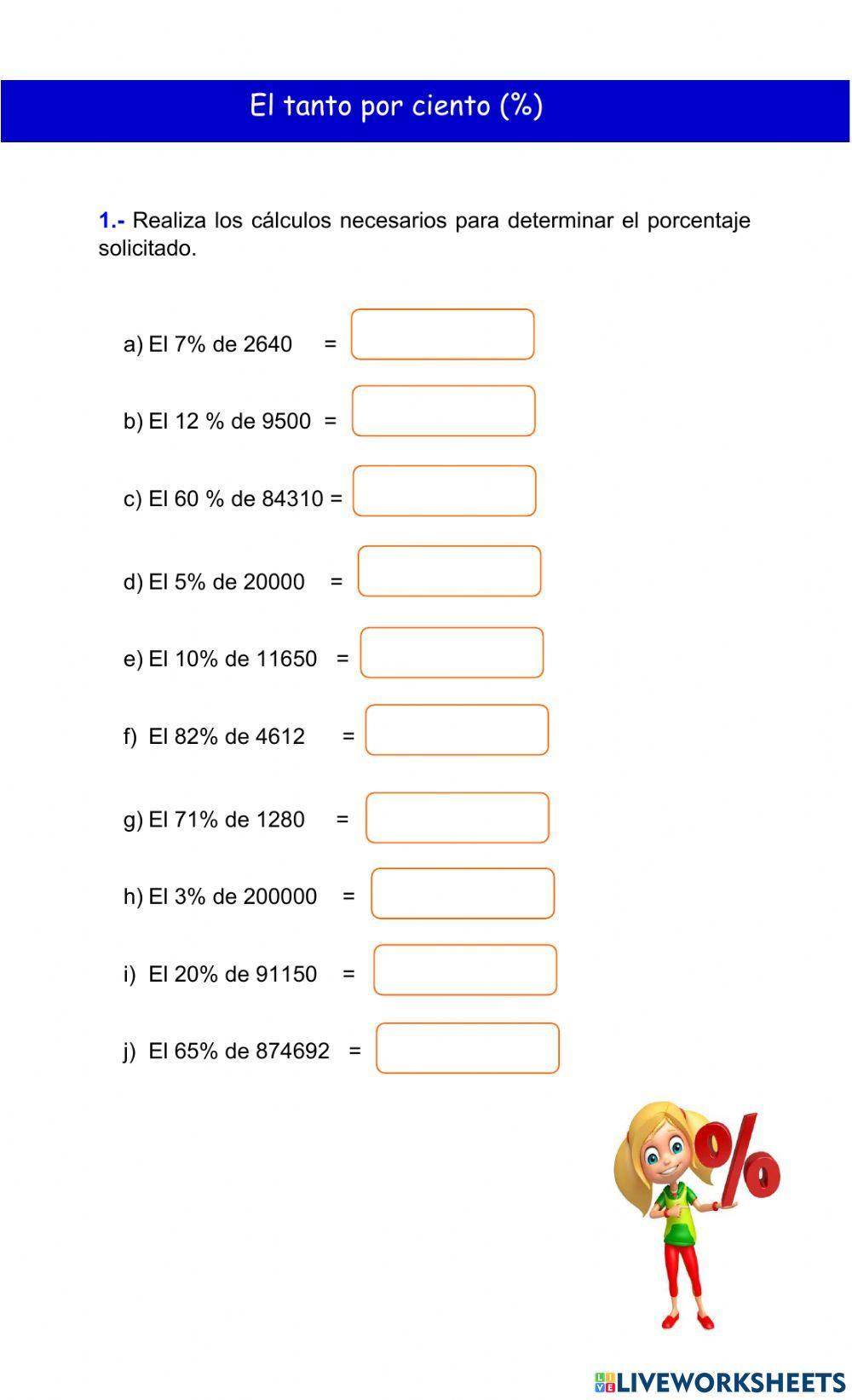 Porcentagem Online Exercise For 5 Ano Live Worksheets 40 OFF Porcentagem Online Exercise For 5 Ano Live Worksheets 40 OFF