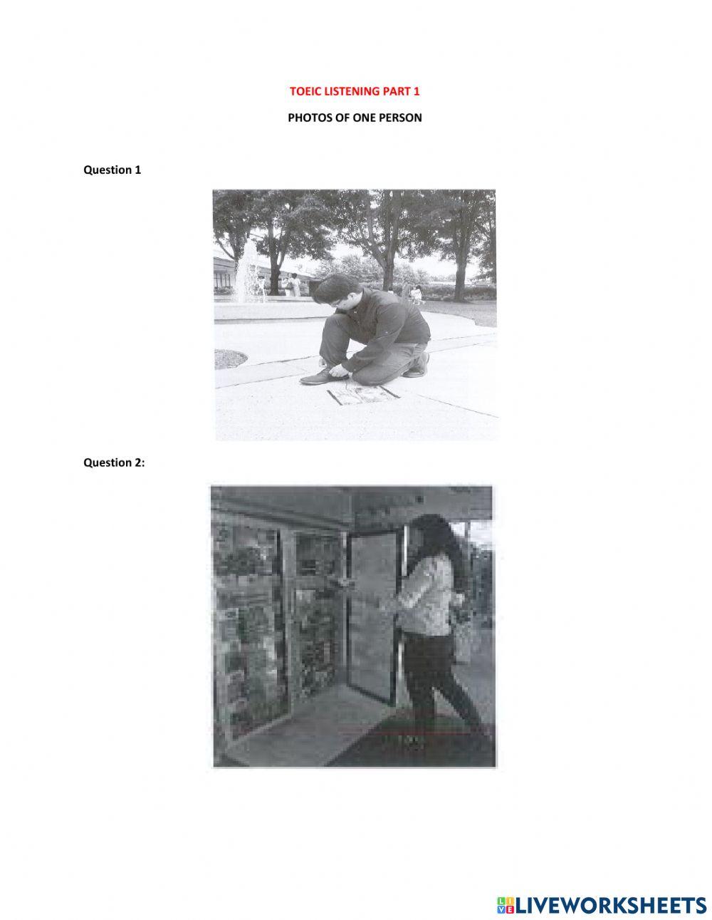 TOEIC 3 - LISTENING PART 1 - PART 3 4294297