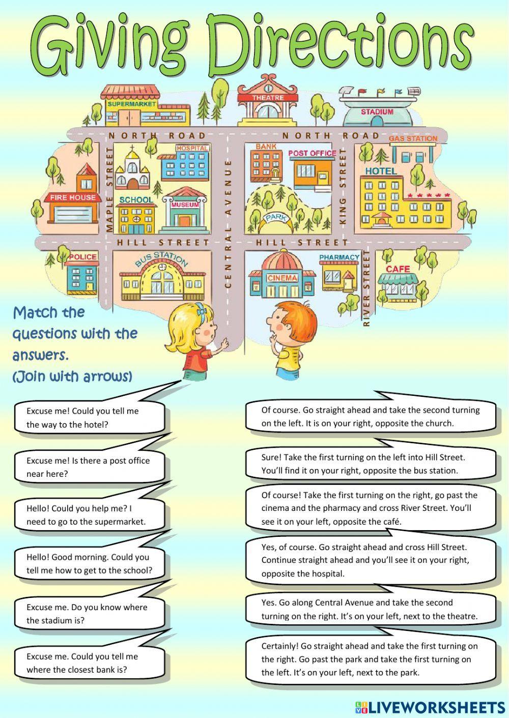 Directions 2 online exercise for | Live Worksheets