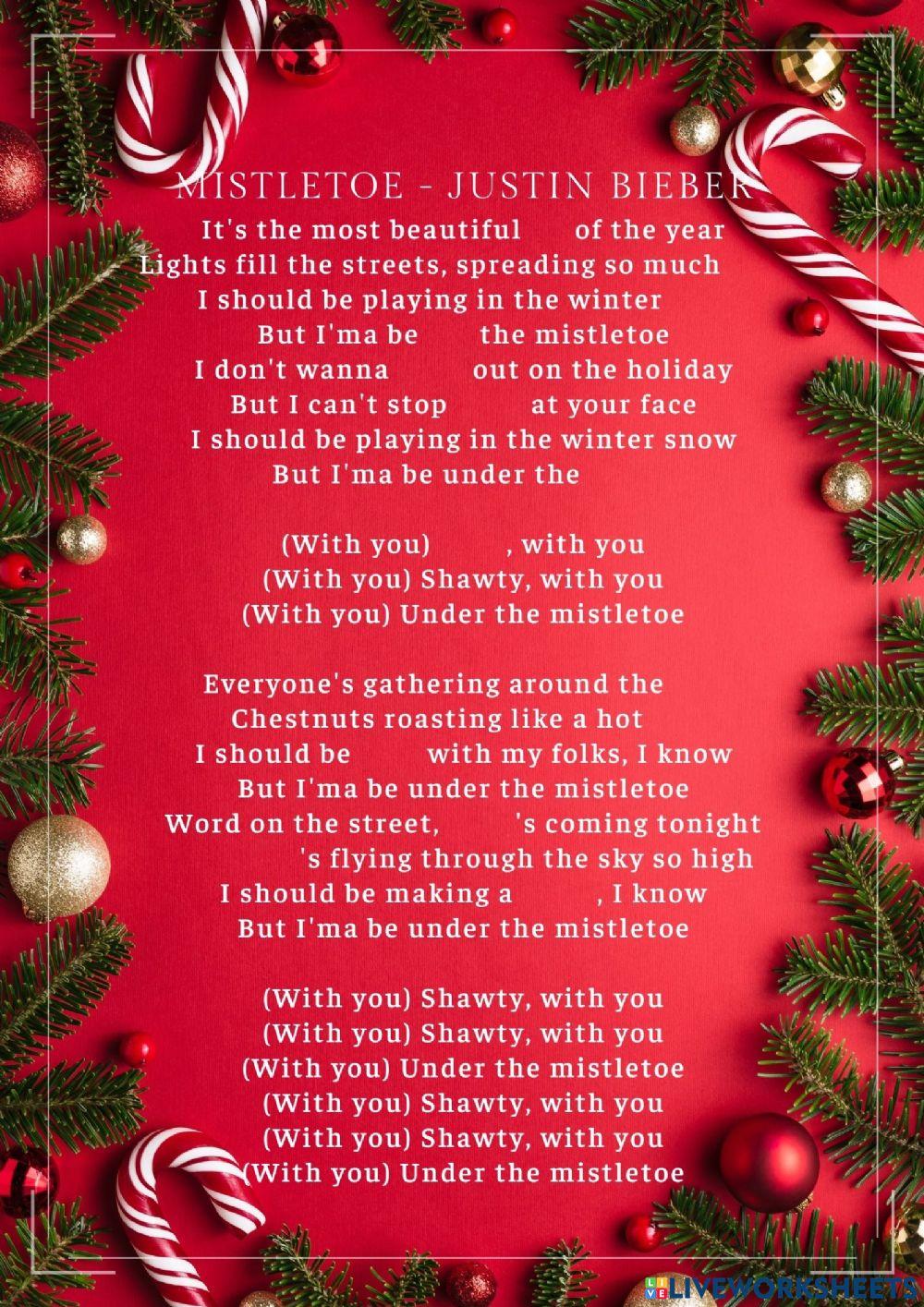 Mistletoe interactive worksheet | Live Worksheets