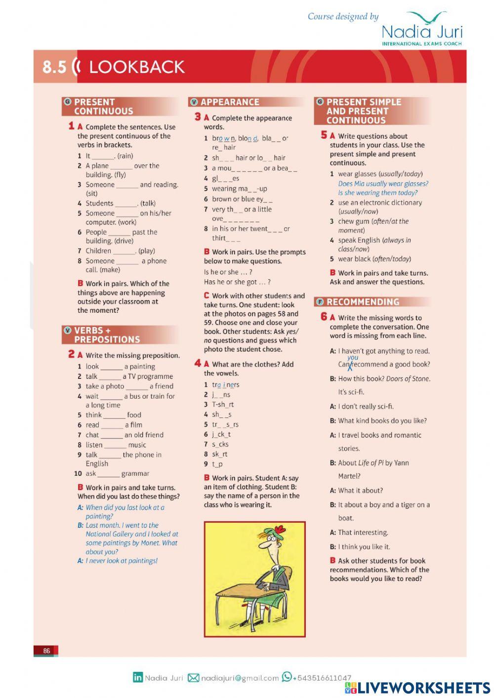6796772 | speakout elem LESSON 8.5 LOOKBACK | Jurinadia
