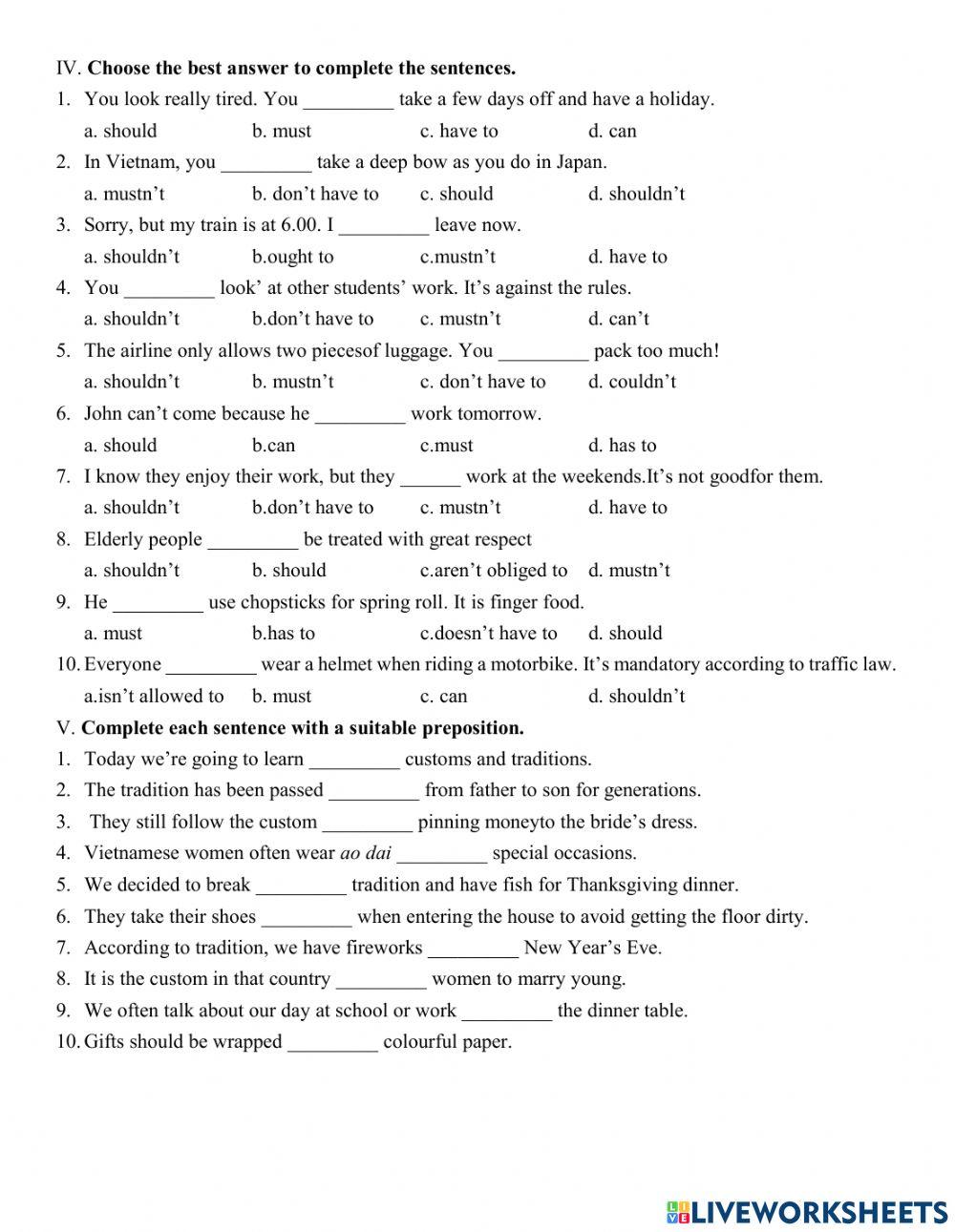 G8 unit 4 practice a worksheet | Live Worksheets