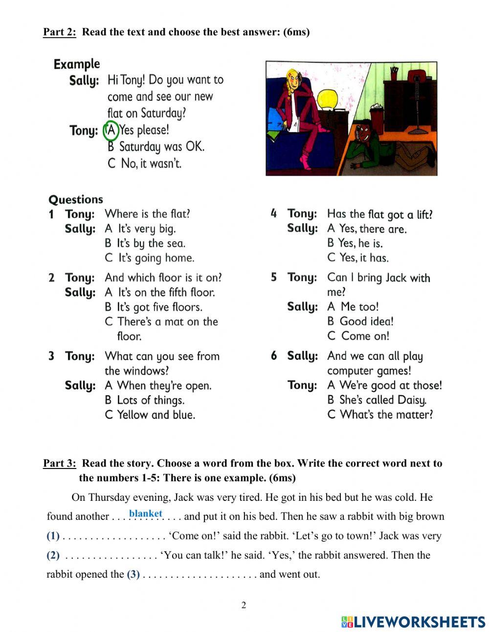 Movers Writing test - course 3 online exercise for | Live Worksheets