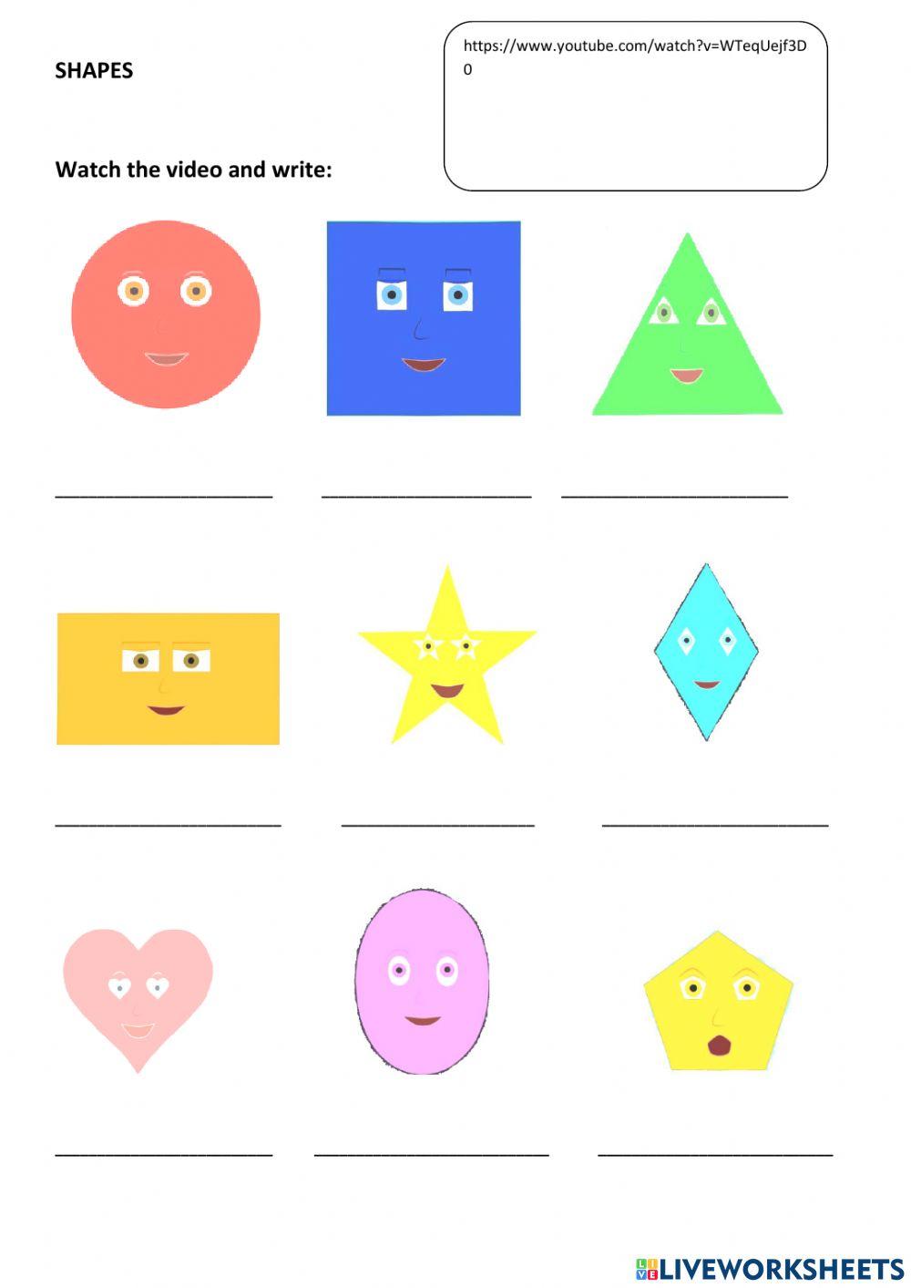 Shapes | Free Interactive Worksheets | 1724175