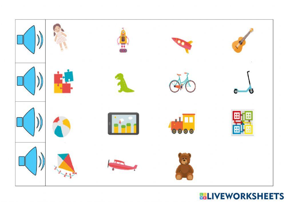 Toys2 | Free Interactive Worksheets | 1724602