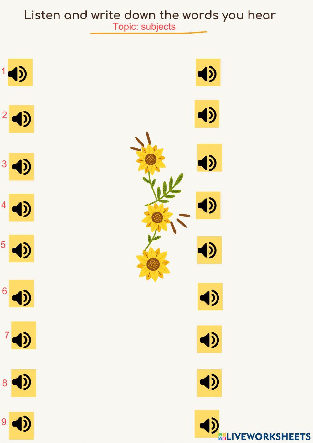 Listening IELTS frequently-used words worksheet | Live Worksheets