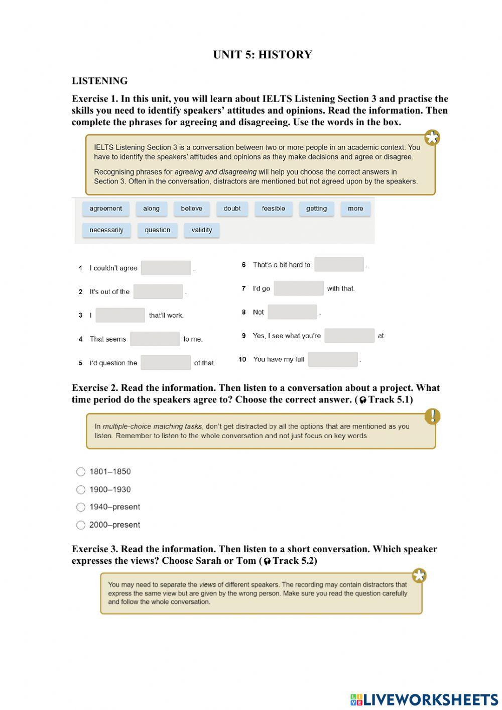 Mindset 3 - Uni… | Free Interactive Worksheets | 1733156