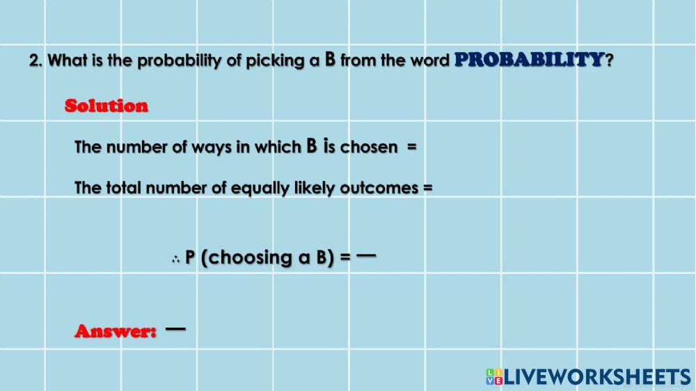 Probability | Free Interactive Worksheets | 1726004