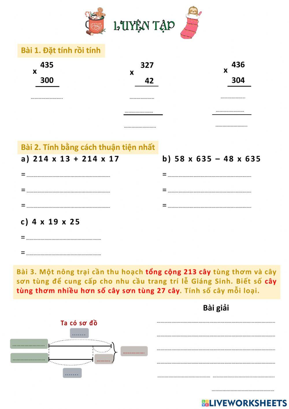 Luyen tap 1726106 | quynhtramdo | Live Worksheets