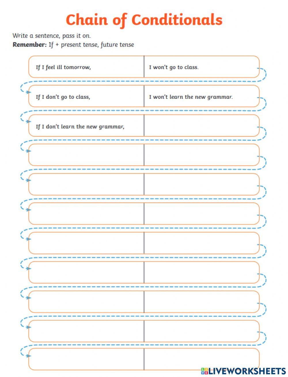 Conditional Cha… | Free Interactive Worksheets | 3520730