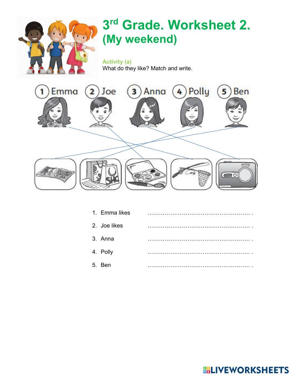 3rd Grade Works… | Free Interactive Worksheets | 1726297
