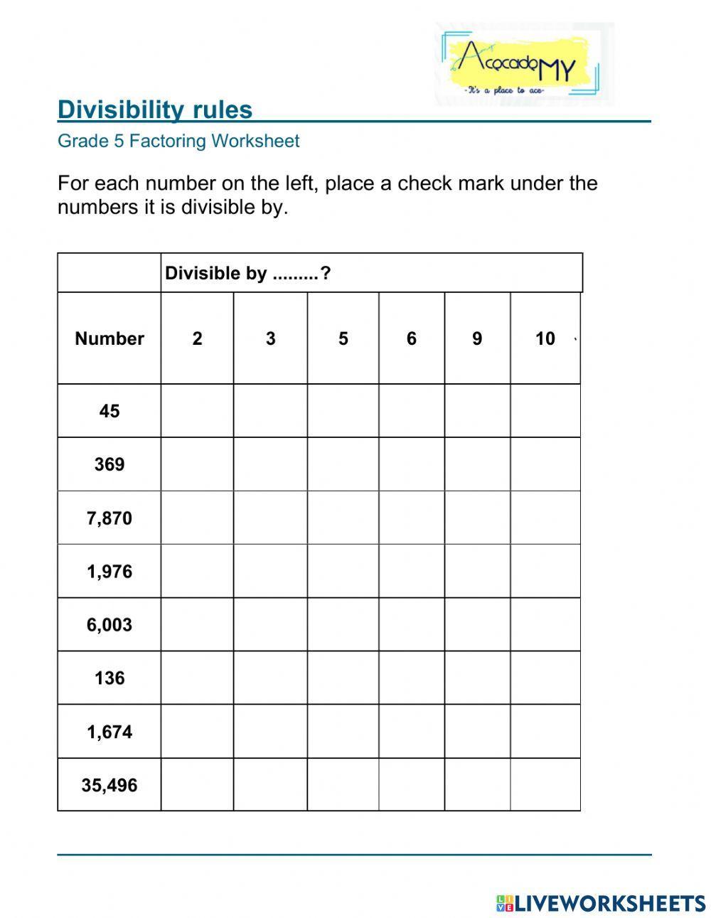 Divisibility Rules 4, 8, 11 And 12 Worksheet Live, 42% OFF Divisibility Rules 4, 8, 11 And 12 Worksheet Live, 42% OFF
