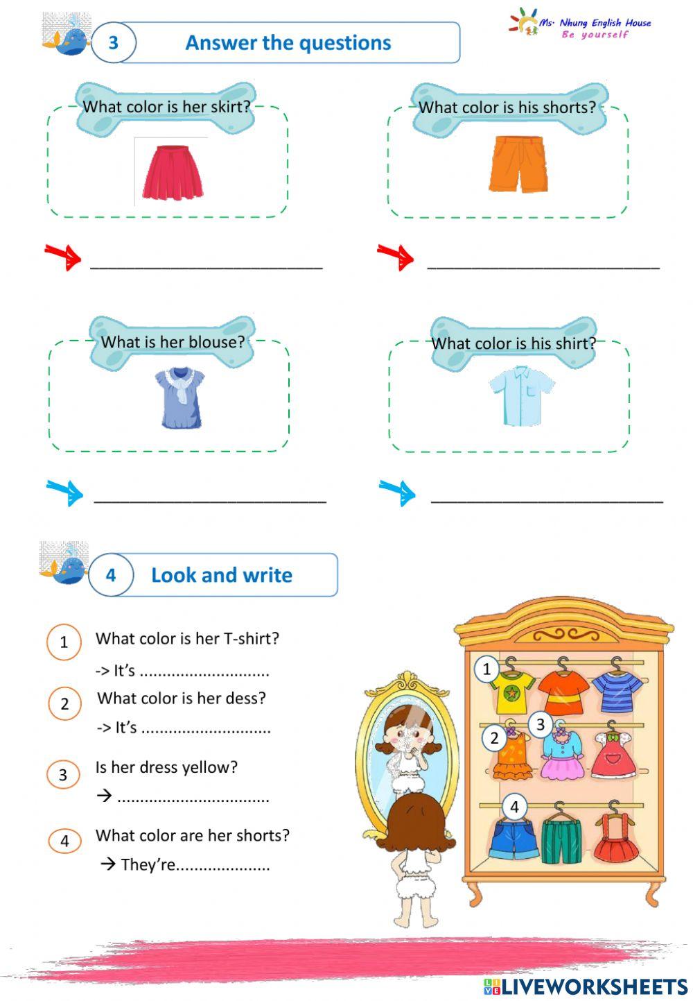 Theme 4 clothes lesson 1 1726698 | Bùi Thị Phương Thủy