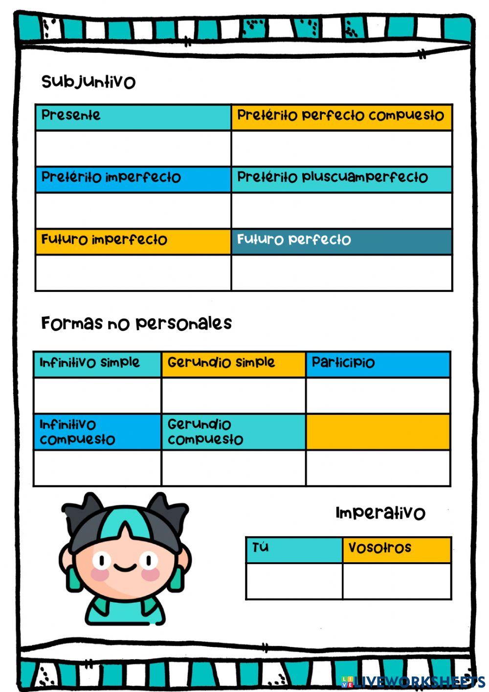 Verbo escribir:… | Free Interactive Worksheets | 1727443