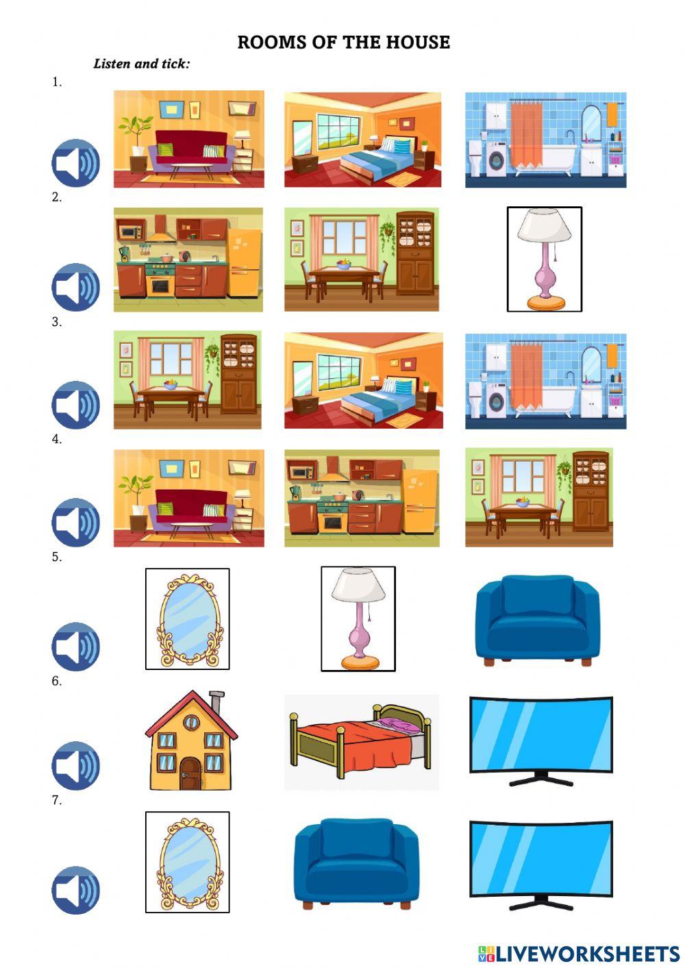 My house | mnga1802 | Live Worksheets