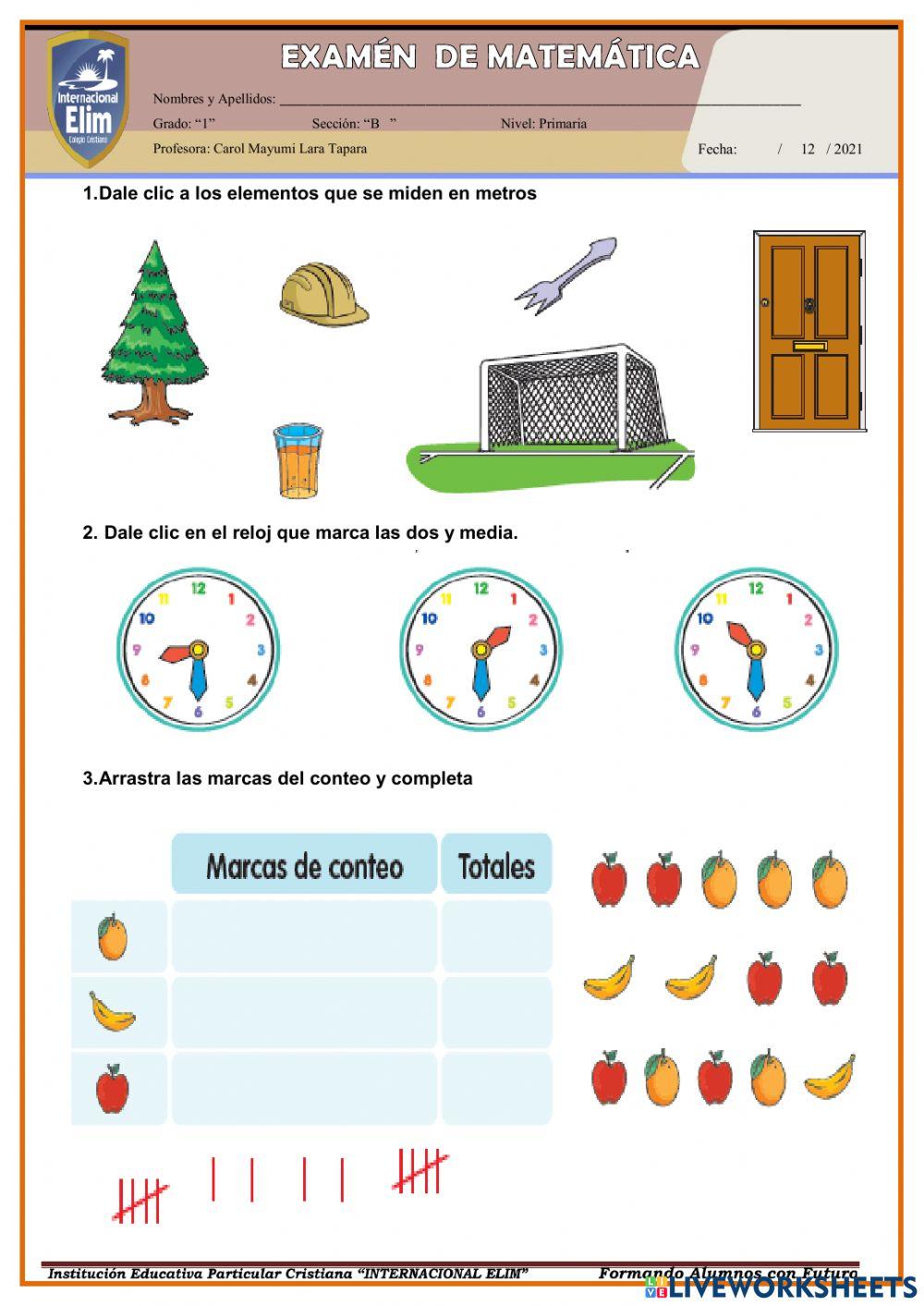 1728258 | Examen de matematicas | CAROL MAYUMI LARA