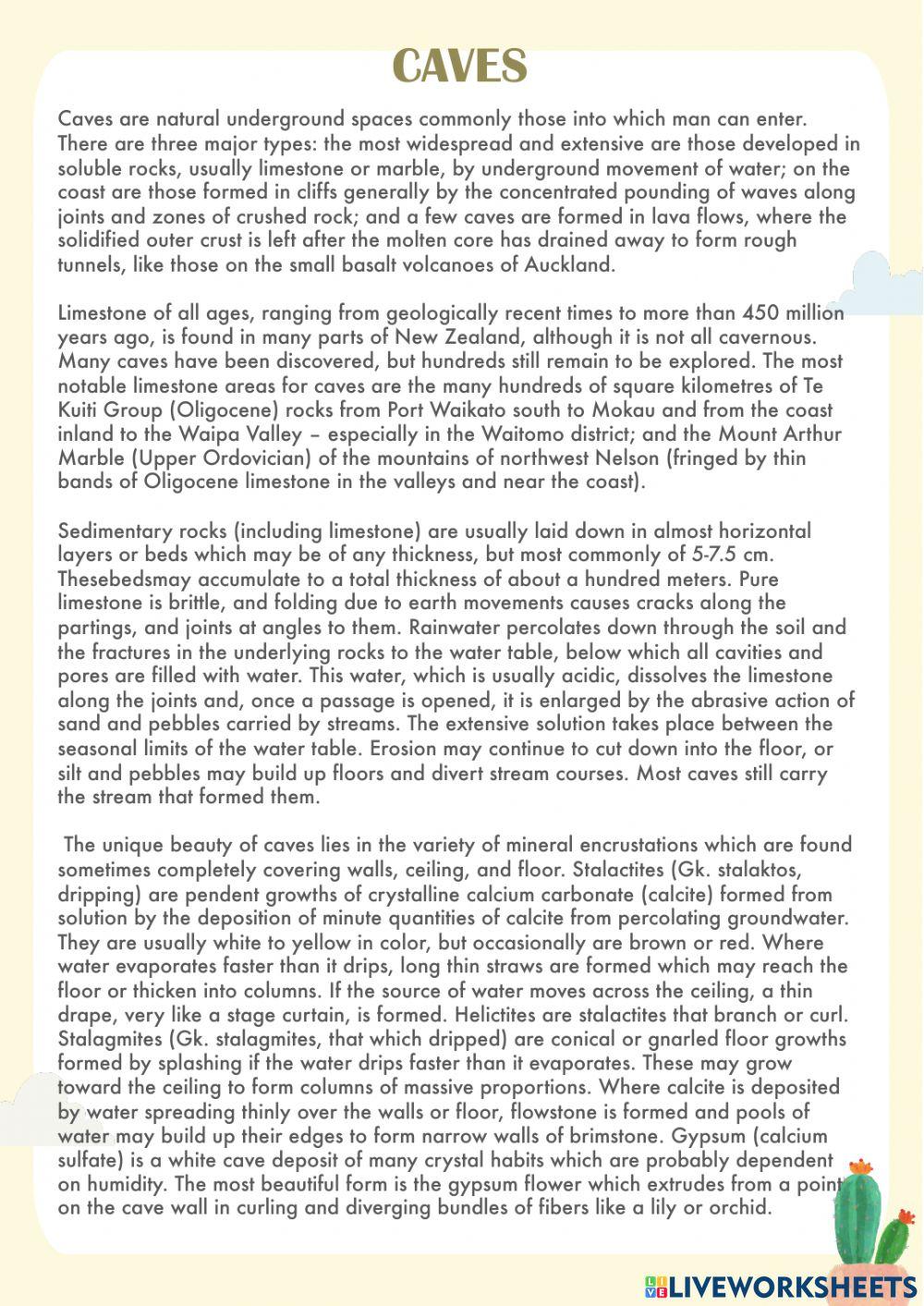 Practice test 1 booster 1 reading worksheet | Live Worksheets