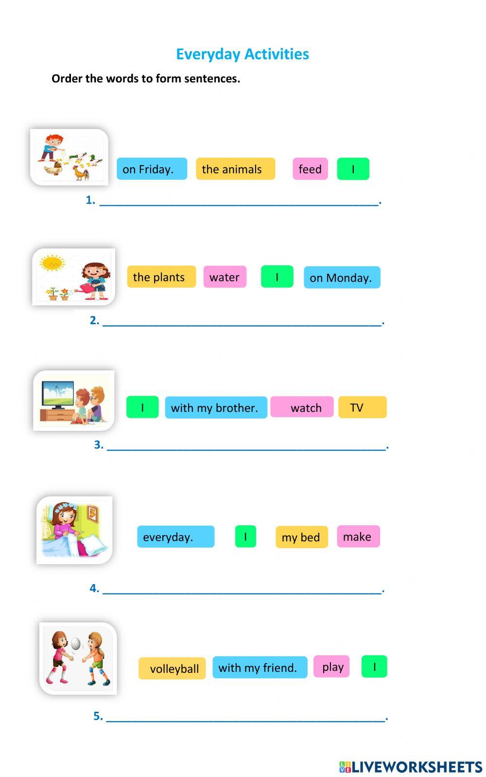 Everyday Activities 1729368 | Yhoel Salazar | Live