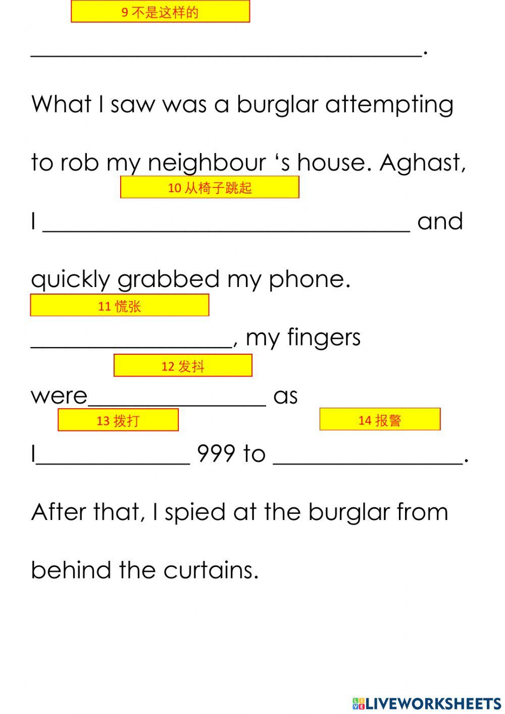 English Year 4-6 exercise | Live Worksheets