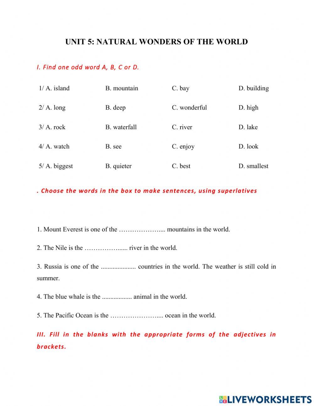 Grade 6 worksheet online exercise for 6 | Live Worksheets
