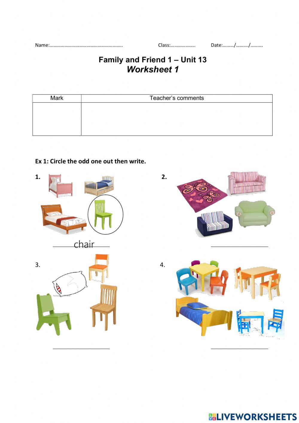 FF1-Unit 13 - L… | Free Interactive Worksheets | 1730096