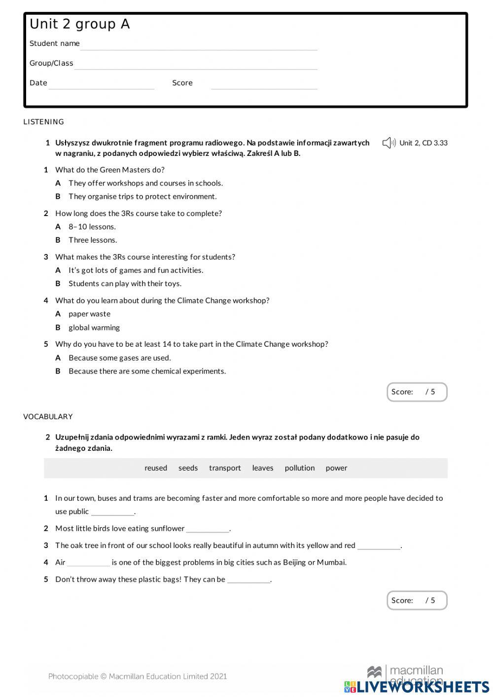 Brainy 8 unit 2… | Free Interactive Worksheets | 6800890