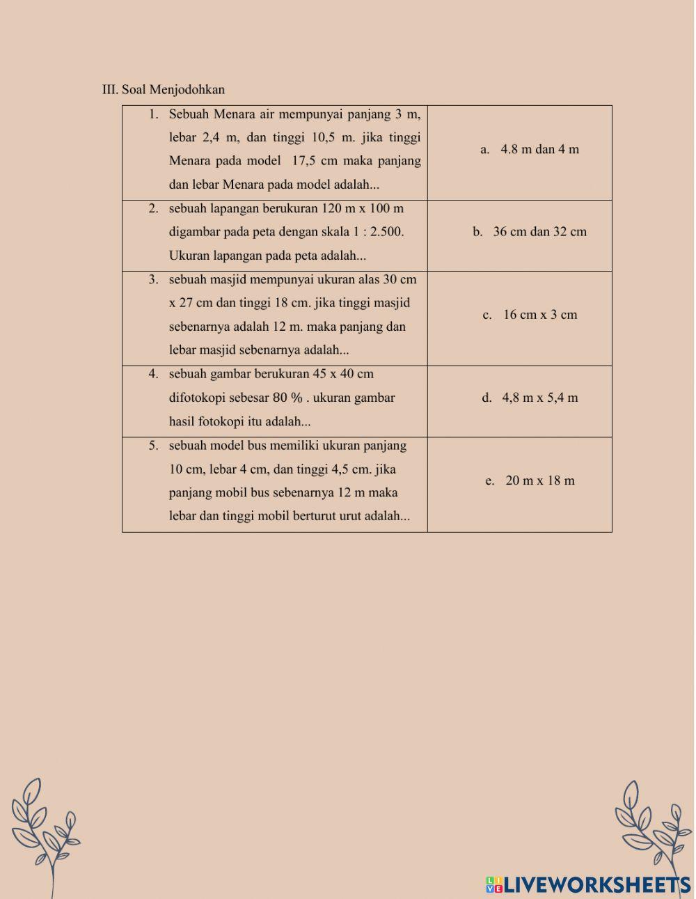 Soal latihan liveworksheet interactive worksheet for 9 | Live Worksheets