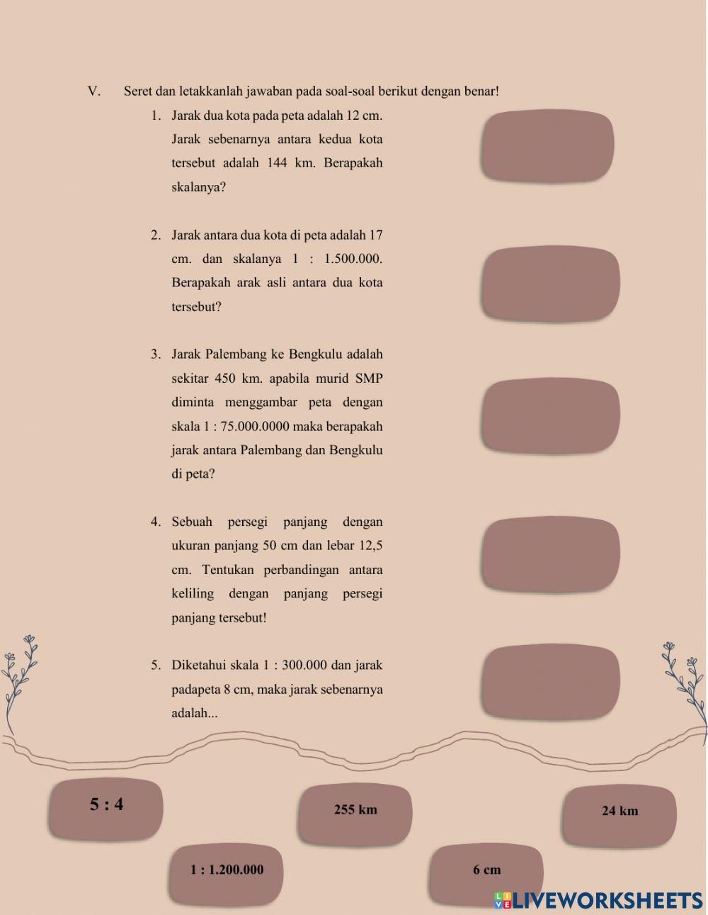 Soal latihan liveworksheet interactive worksheet for 9 | Live Worksheets