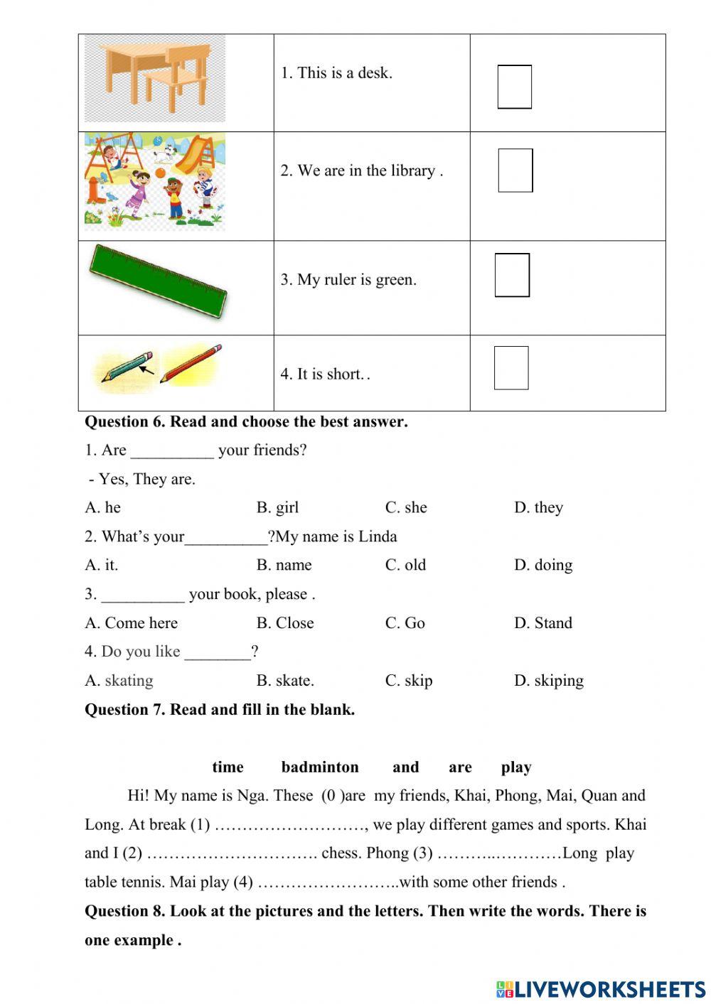Thi thử E3hk1 online exercise for | Live Worksheets