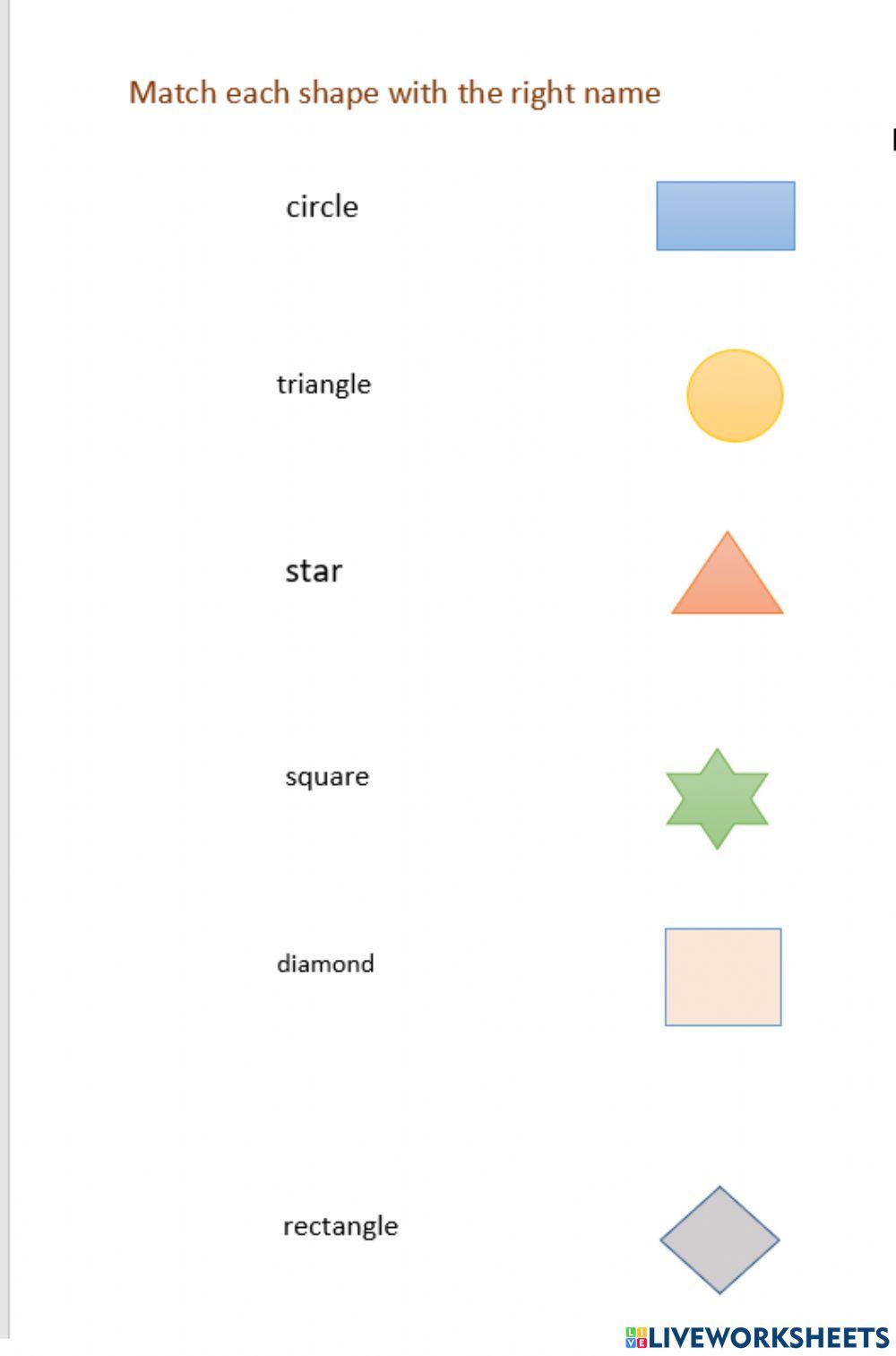 shapes for training online exercise for | Live Worksheets