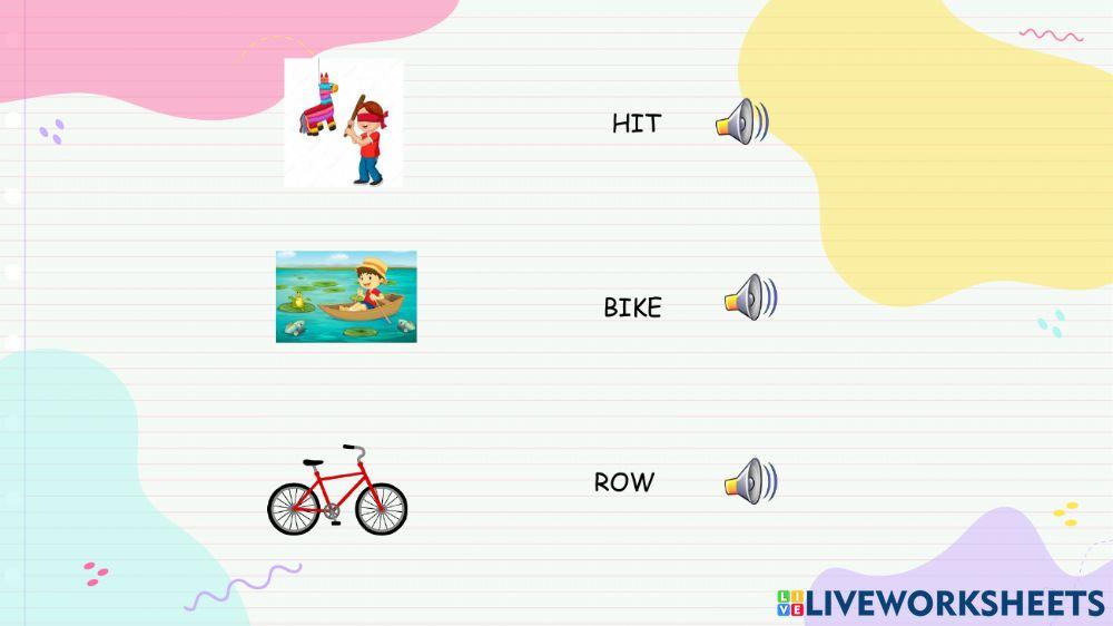 Match the following pictures worksheet | Live Worksheets