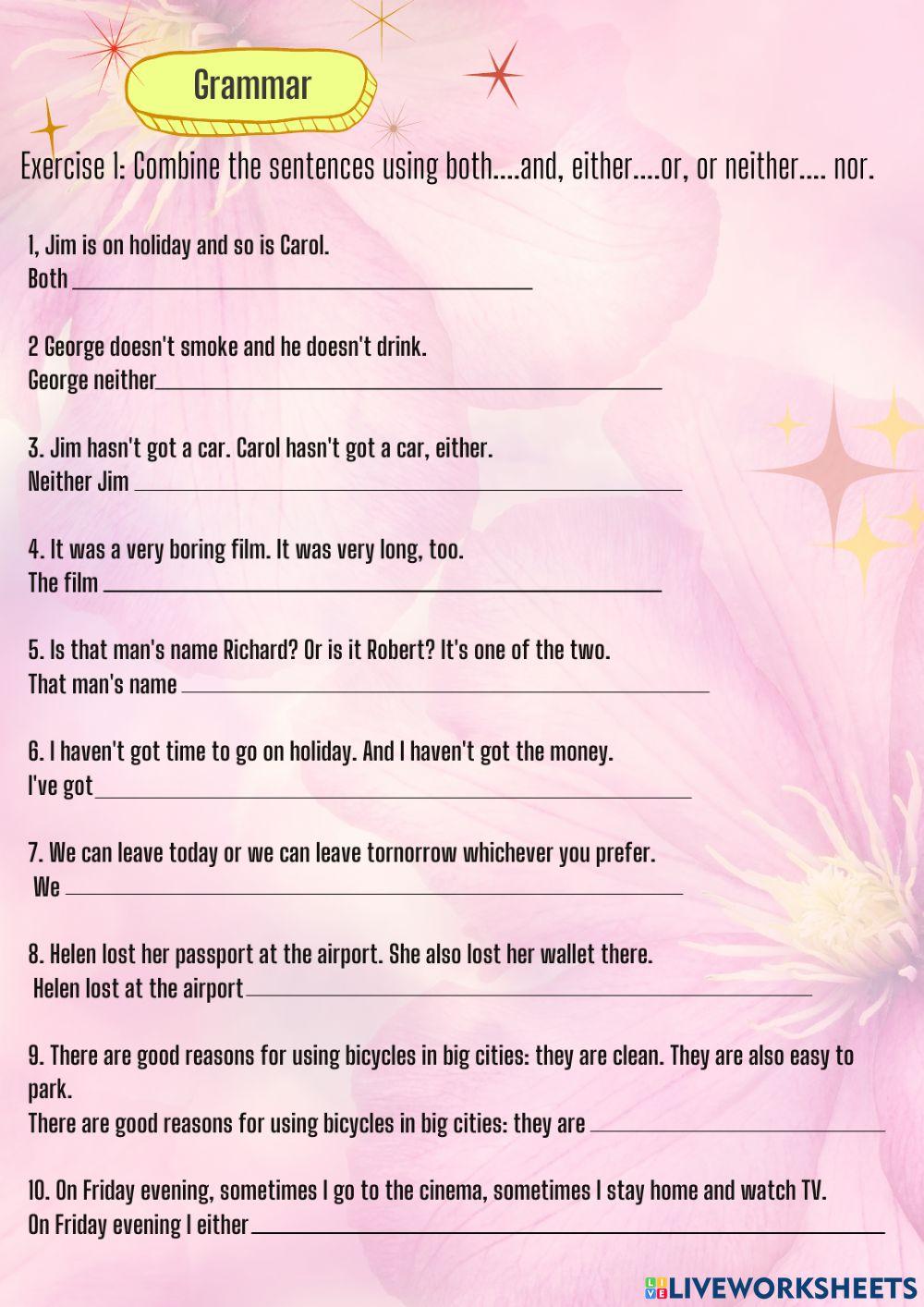 English-Grade 11 online exercise for | Live Worksheets